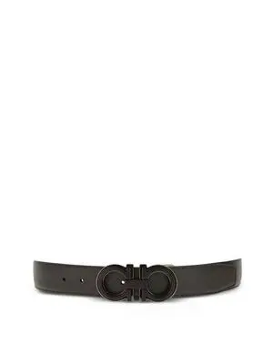 FERRAGAMO Gancini Reversible Belt - Brown