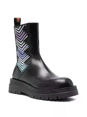 Missoni 50mm Zigzag Chelsea Boots - Black