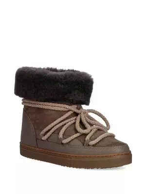 Inuikii Fleece-trim Lace-up Boots