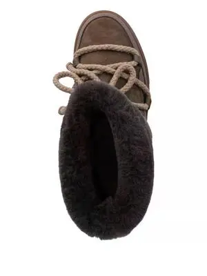 Inuikii Fleece-trim Lace-up Boots