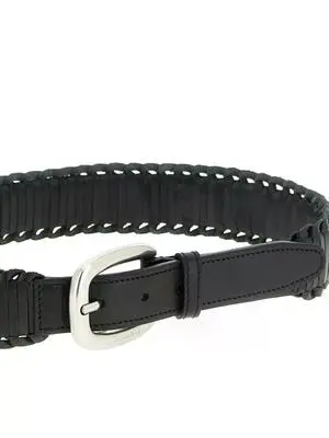 GOLDEN GOOSE Braided Leather Belt