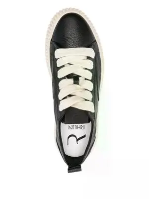 RHUN Platform Leather Sneakers