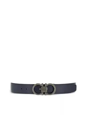 FERRAGAMO Reversible Gancini Buckle Belt - Blue