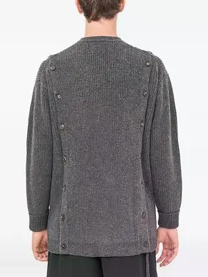 SETCHU Button-up Contrast-pocket Cardigan
