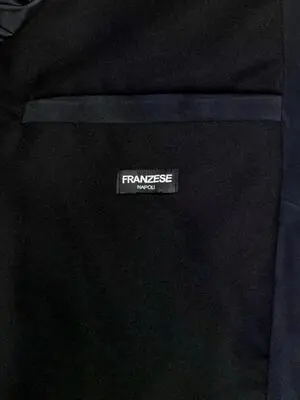 FRANZESE COLLECTION Leather Zip Jacket - Black