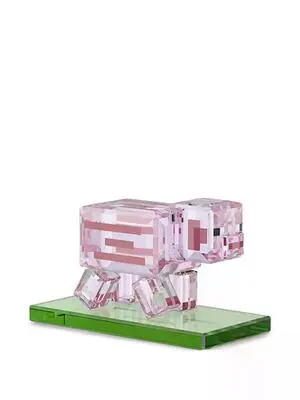 SWAROVSKI Minecraft Pig Ornament - Pink
