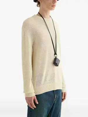 JIL SANDER Chunky-knit Silk Sweatshirt - Neutrals