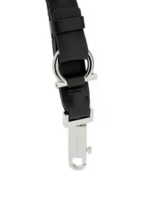 FERRAGAMO Gancini Leather Strap Keyring