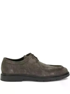 Kiton Suede Derby Shoes - Brown
