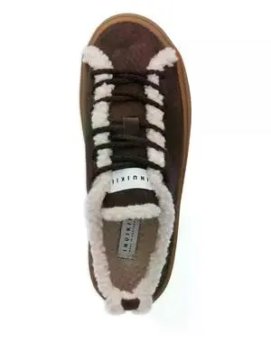 Inuikii Shearling Lace-up Sneakers