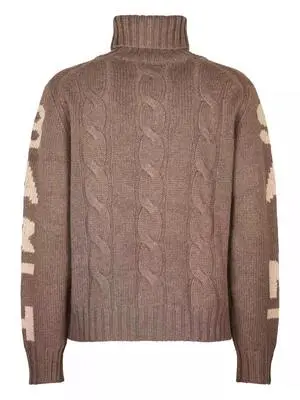 MC2 SAINT BARTH Cable-knit Roll-neck Sweater