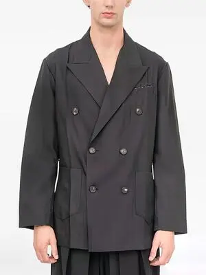 SETCHU Origami Double-breasted Belted Blazer