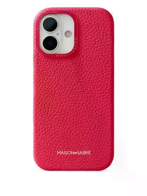MAISON DE SABRE Leather Iphone 17 Case - Pink