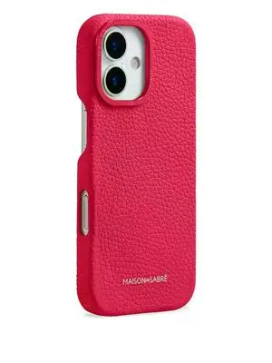 MAISON DE SABRE Leather Iphone 17 Case - Pink