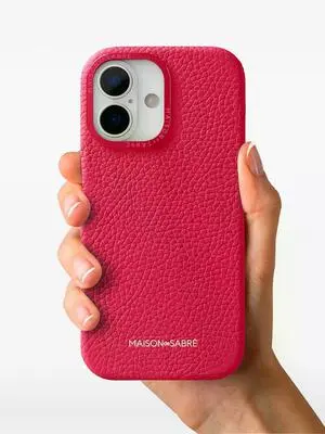 MAISON DE SABRE Leather Iphone 17 Case - Pink