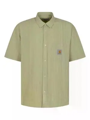 Carhartt Work In Progress Striped Chest-pocket Shirt - Green