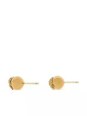 Burberry Equestrian Knight Sphere Stud Earrings