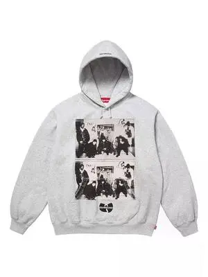 Supreme X Wu-tang Clan Graphic-print Hoodie - Grey
