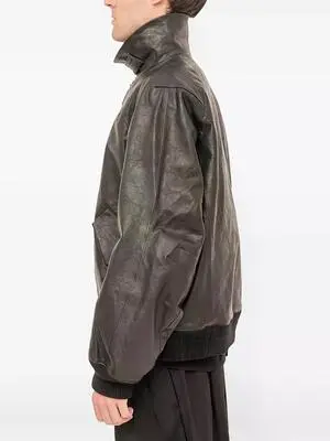 DEVOA Zip-up Leather Jacket