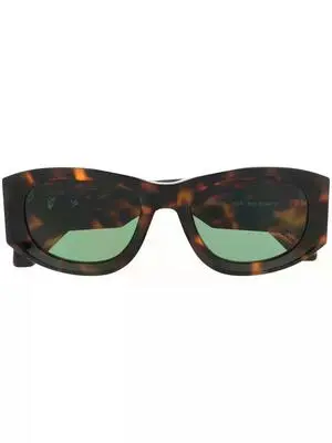 Off-White Joan Oval-frame Sunglasses - Brown