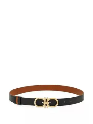 FERRAGAMO Reversible Leather Belt - Black