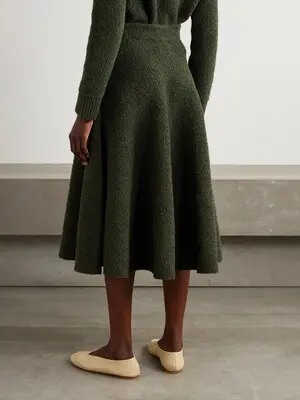 Bottega Veneta Wool-blend Bouclé Midi Skirt