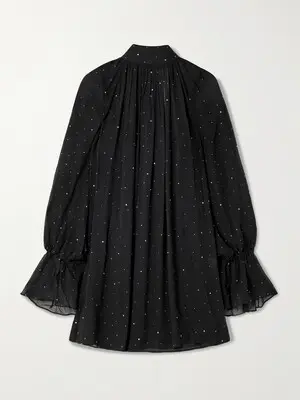 Staud Roux Crystal-embellished Mini Dress