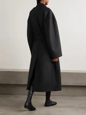 Calvin Klein Beatrice Belted Wool And Cashmere-blend Coat