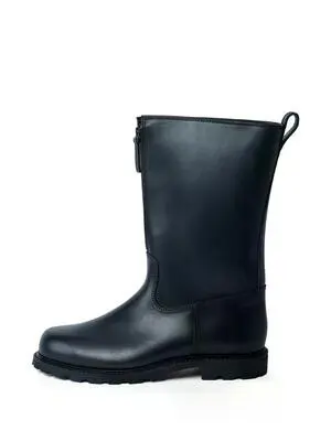 RIER Tractor Round-toe Leather Boots