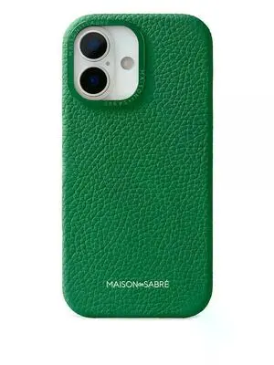 MAISON DE SABRE Leather Iphone 17 Case - Green