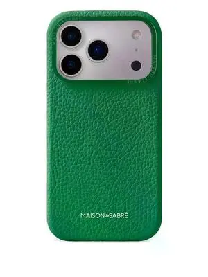 MAISON DE SABRE Logo-leterring Iphone 17 Pro Case - Green