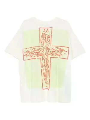 HELLSTAR Distressed Graphic-print T-shirt