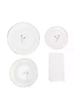 SELETTI X Bruno Laurenzano Seikantai5271 Elongated Plate - White