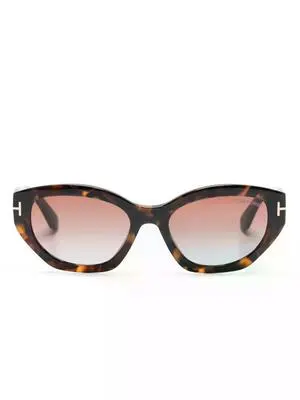 TOM FORD Tortoiseshell Cat-eye Frame Sunglasses - Brown