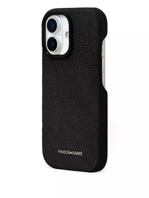 MAISON DE SABRE Leather Iphone 17 Case - Black
