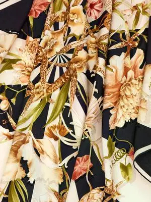 FERRAGAMO Gaia-print Silk Scarf