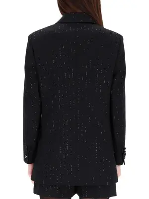 Max Mara Rhinestone-embellished Double-breasted Jacket