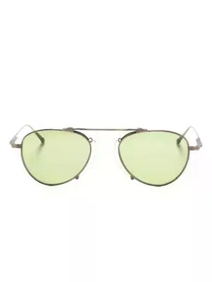 Matsuda Pilot-frame Titanium Sunglasses - Silver