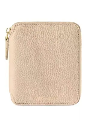 MAISON DE SABRE Small Zip-fastening Leather Wallet - Neutrals