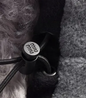 Miu Miu Fleece Logo Headband