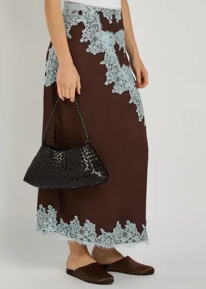 Dragon Diffusion Rosanna Woven Leather Shoulder Bag - Black