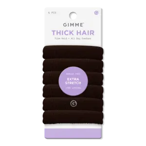 GIMME BEAUTY Extra Stretch Hair Bands - Dark Brown