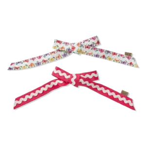 SCUNCI Skinny Bow Barrette Set - One-color