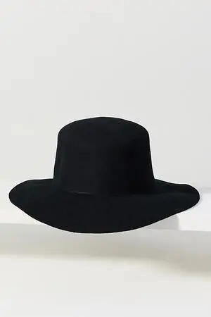 Hat Attack Anna Velour Bucket Hat - Black