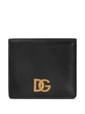 Dolce & Gabbana Logo-plaque Zip Wallet - Black