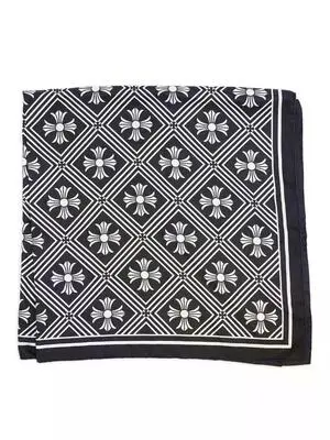 Chrome Hearts Patterned Silk Scarf