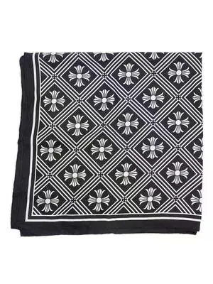 Chrome Hearts Patterned Silk Scarf