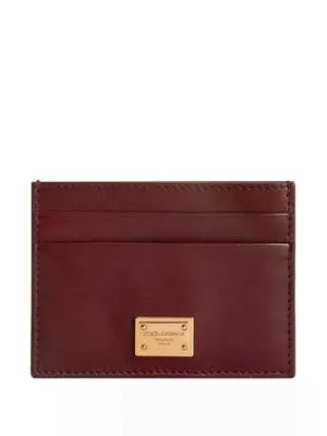Dolce & Gabbana Plongé Calfskin Card Holder - Red