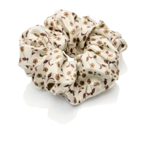 Sarah Flint Sarah's Garden Silk Scrunchie Sepia Floral Silk