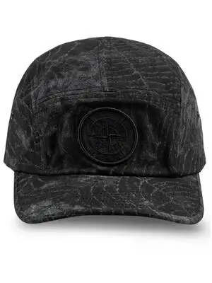 Supreme X Stone Island Baseball Cap - Black